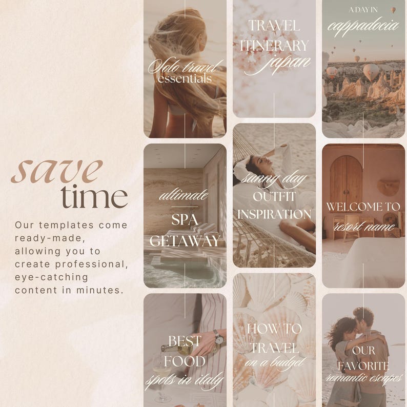 Travel Instagram Reel Covers Template: Travel Content Social Media ...