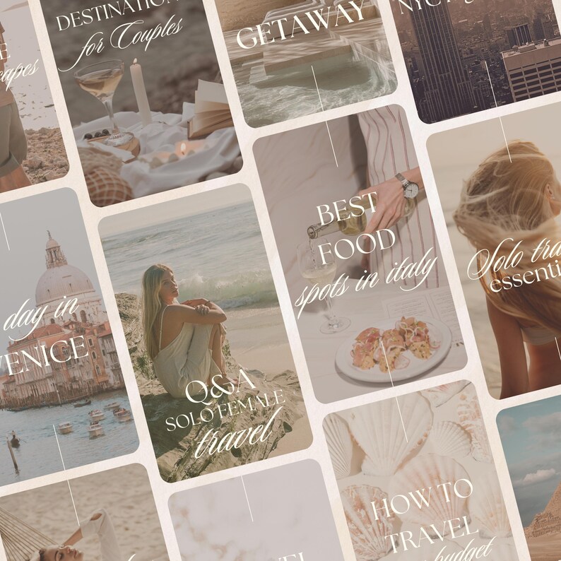Travel Instagram Reel Covers Template: Travel Content Social Media ...