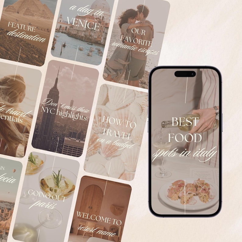 Travel Instagram Reel Covers Template: Travel Content Social Media ...