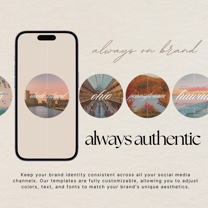 USA Travel Instagram Story Highlight Covers: 50 US States Icons (canva ...