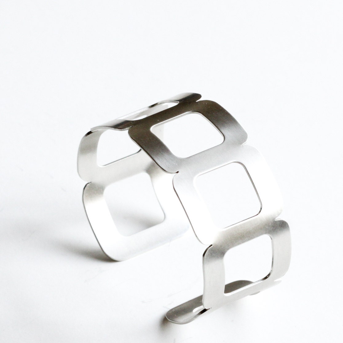 Modern Silver Bracelet Cuff Handmade Sterling Silver Cuff of - Etsy