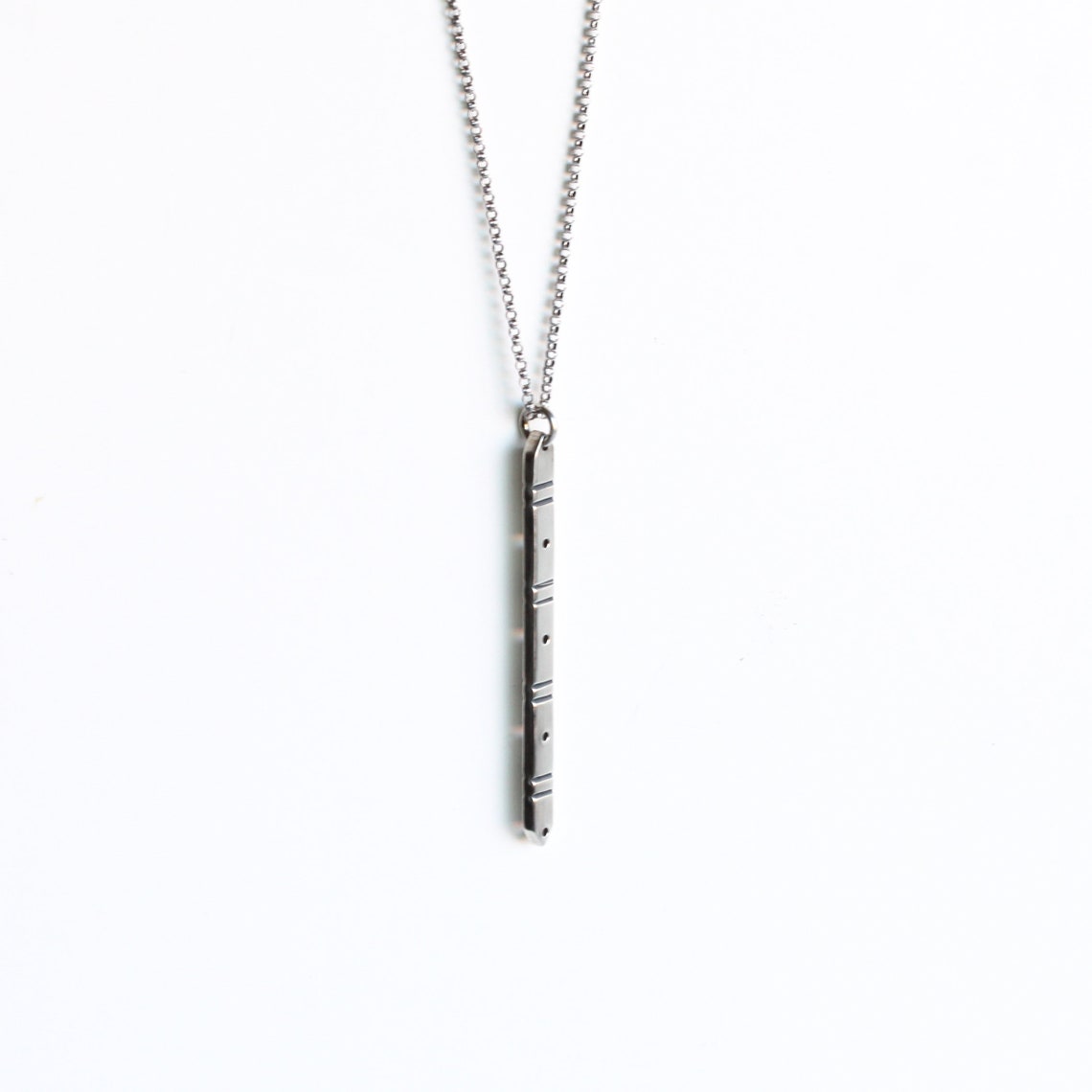 Slender Silver Necklace, Simple and Modern Design Perfect for Daily ...