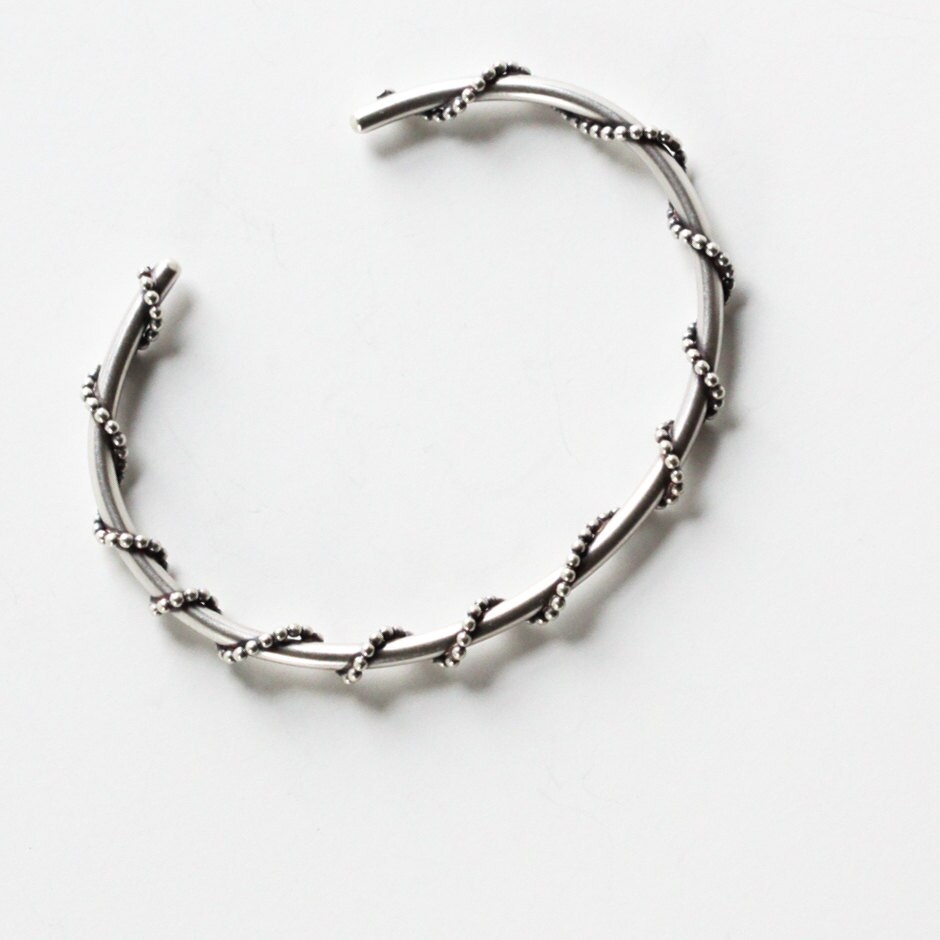 Unique Silver Cuff Bracelet Handmade of Sturdy 10 Ga Silver | Etsy