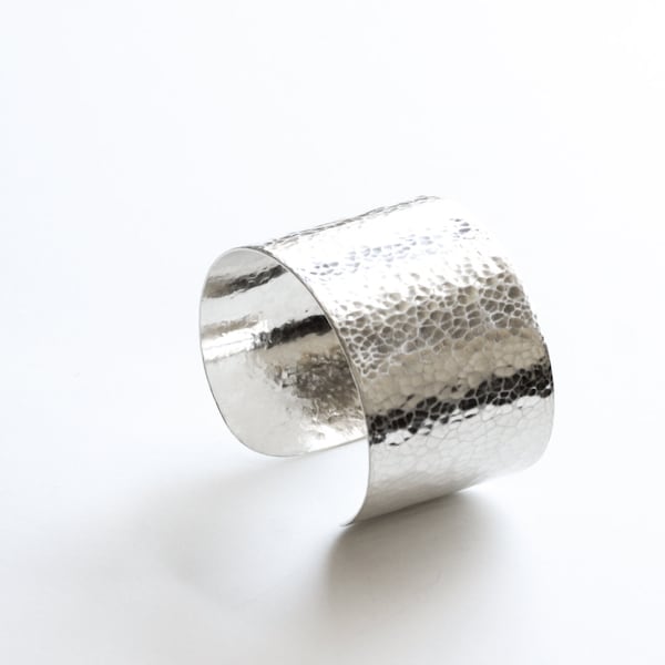 Wide Silver Cuff - Etsy