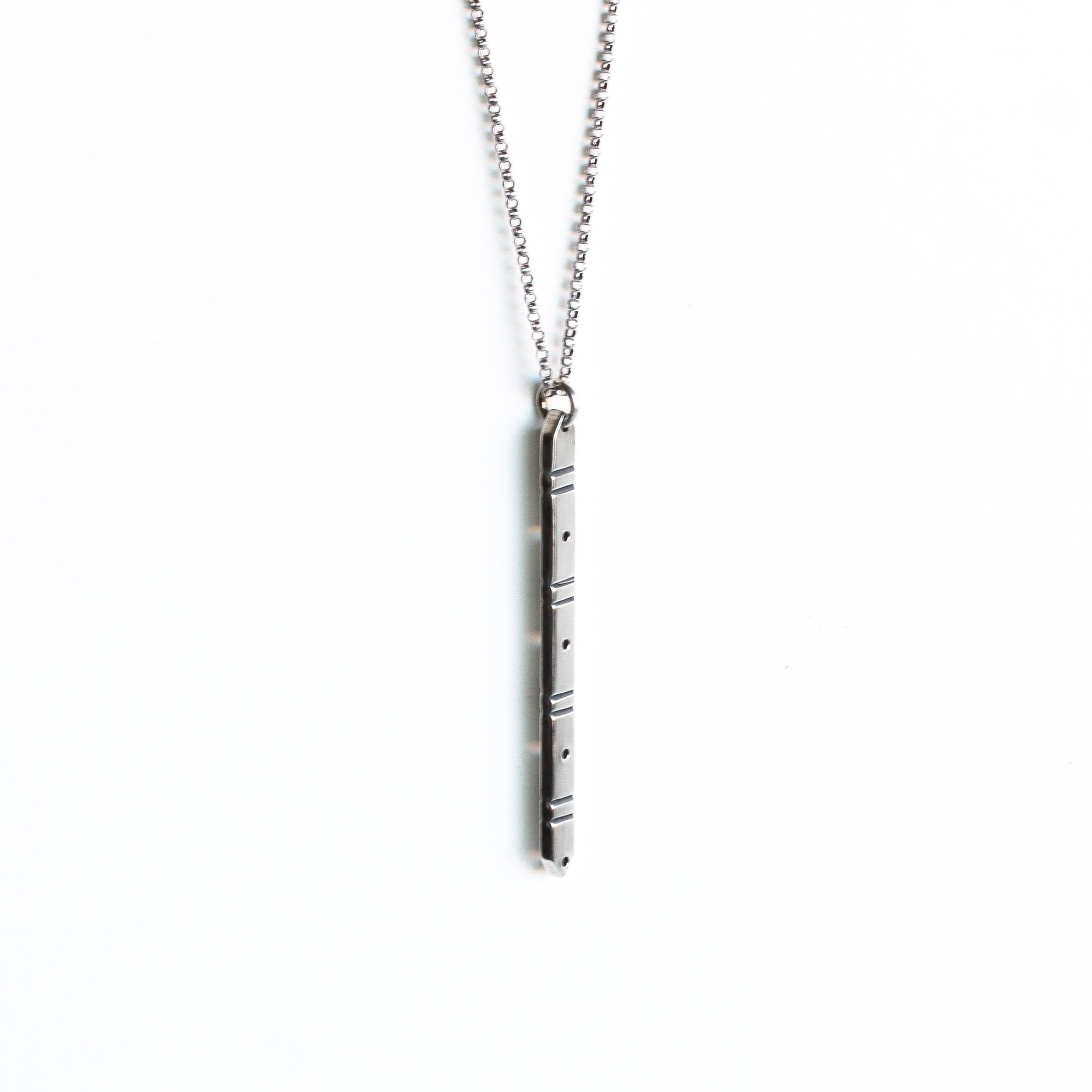 Slender Silver Necklace, Simple and Modern Design Perfect for Daily ...