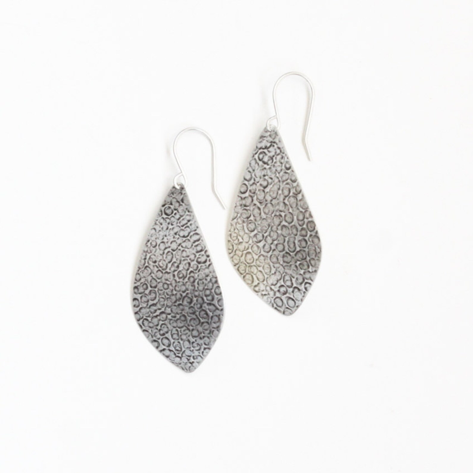 Handmade Sterling Silver Earrings With a Streamlined yet - Etsy