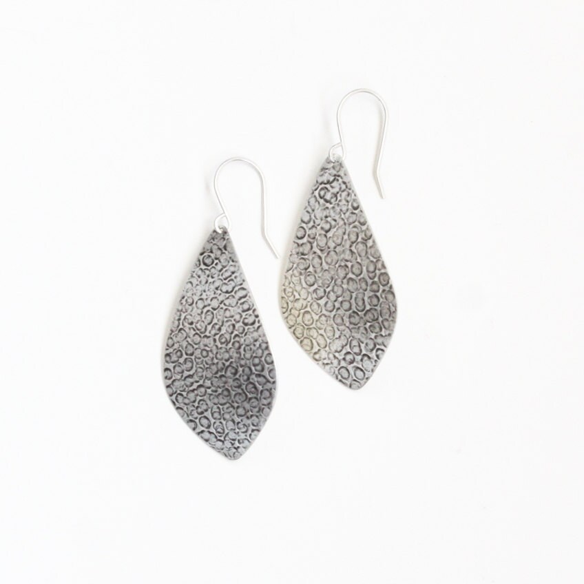 Handmade Sterling Silver Earrings With a Streamlined yet - Etsy