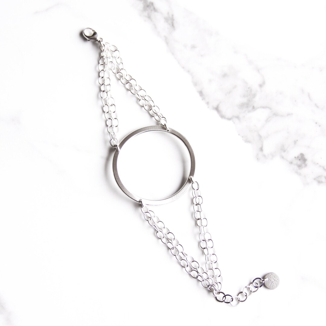 Timeless Statement Bracelet, a Hassle Free Minimalist Circle Design ...