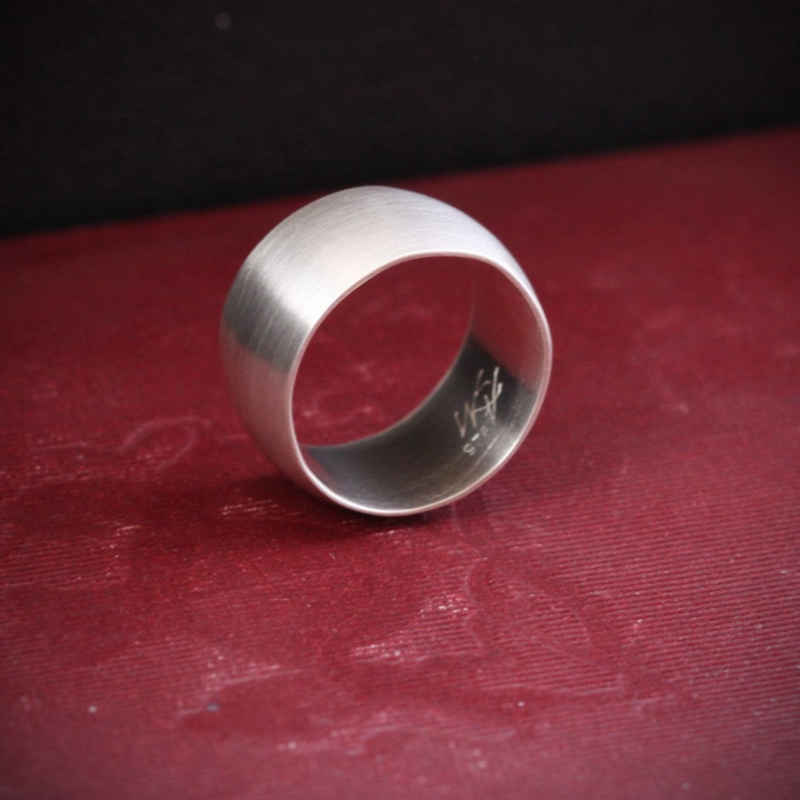 Wide Silver Ring Modern Simple and Trendy Design Handmade | Etsy