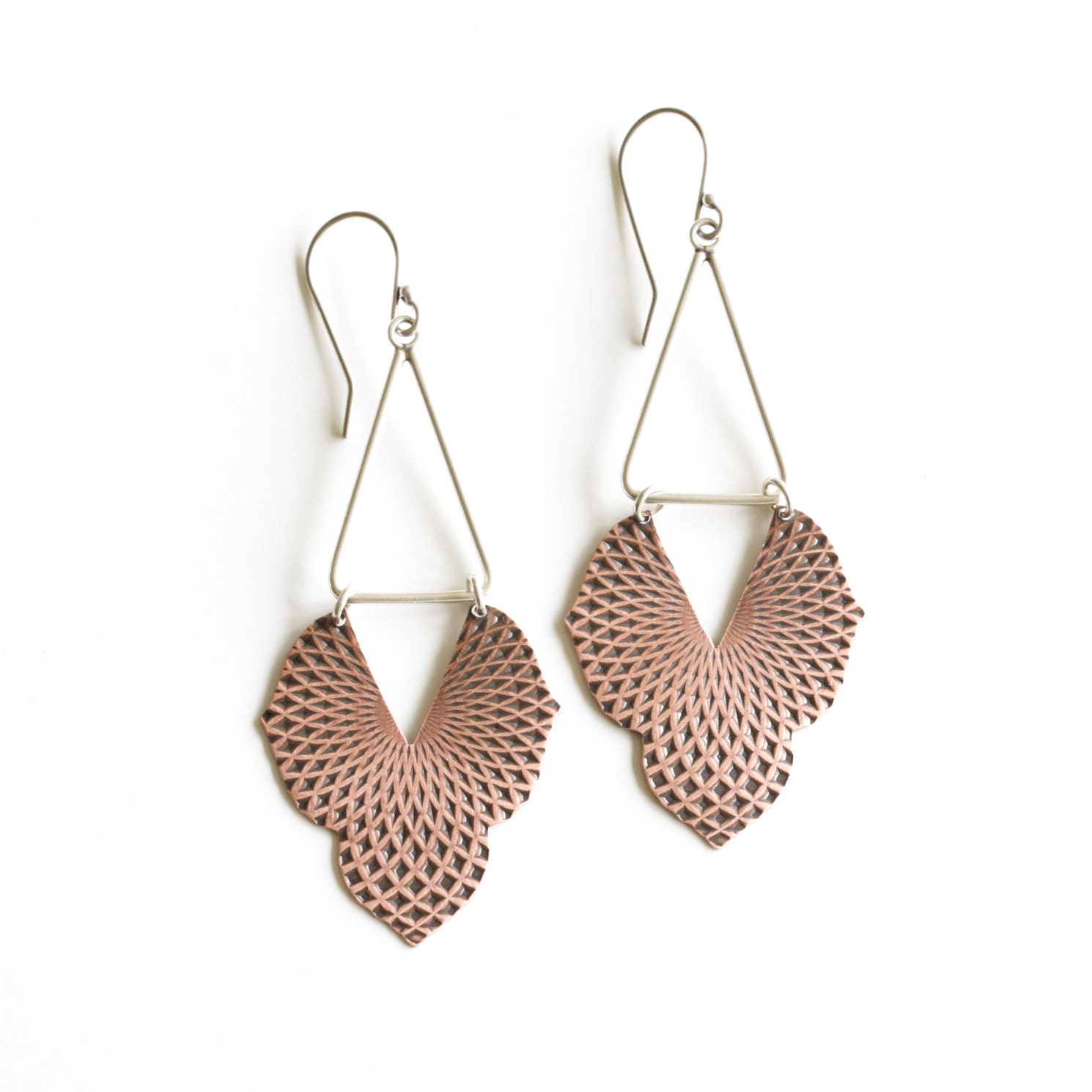Old World Meets Modern and Geometric in These Unique Earrings - Etsy