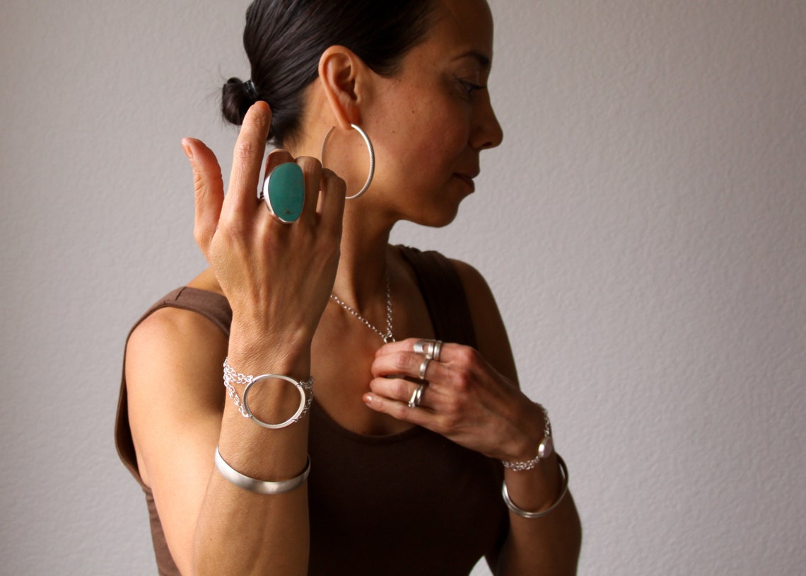 Timeless Statement Bracelet a Hassle Free Minimalist Circle - Etsy