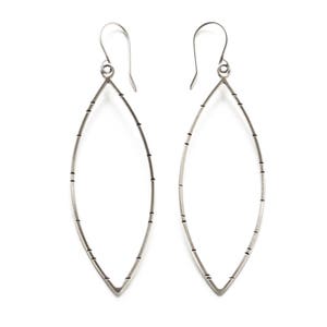 Striking Sterling Chisel Silver Earrings Handcrafted in a - Etsy