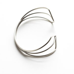 Geometric Bracelet Designed With Angles and Lines, Its Open Shape ...
