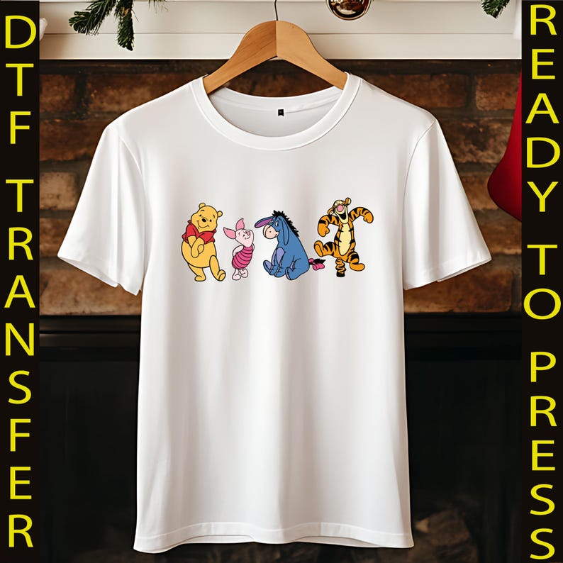 Winnie the Pooh DTF Print, Disney Family Vacation, Ready to Press - Etsy