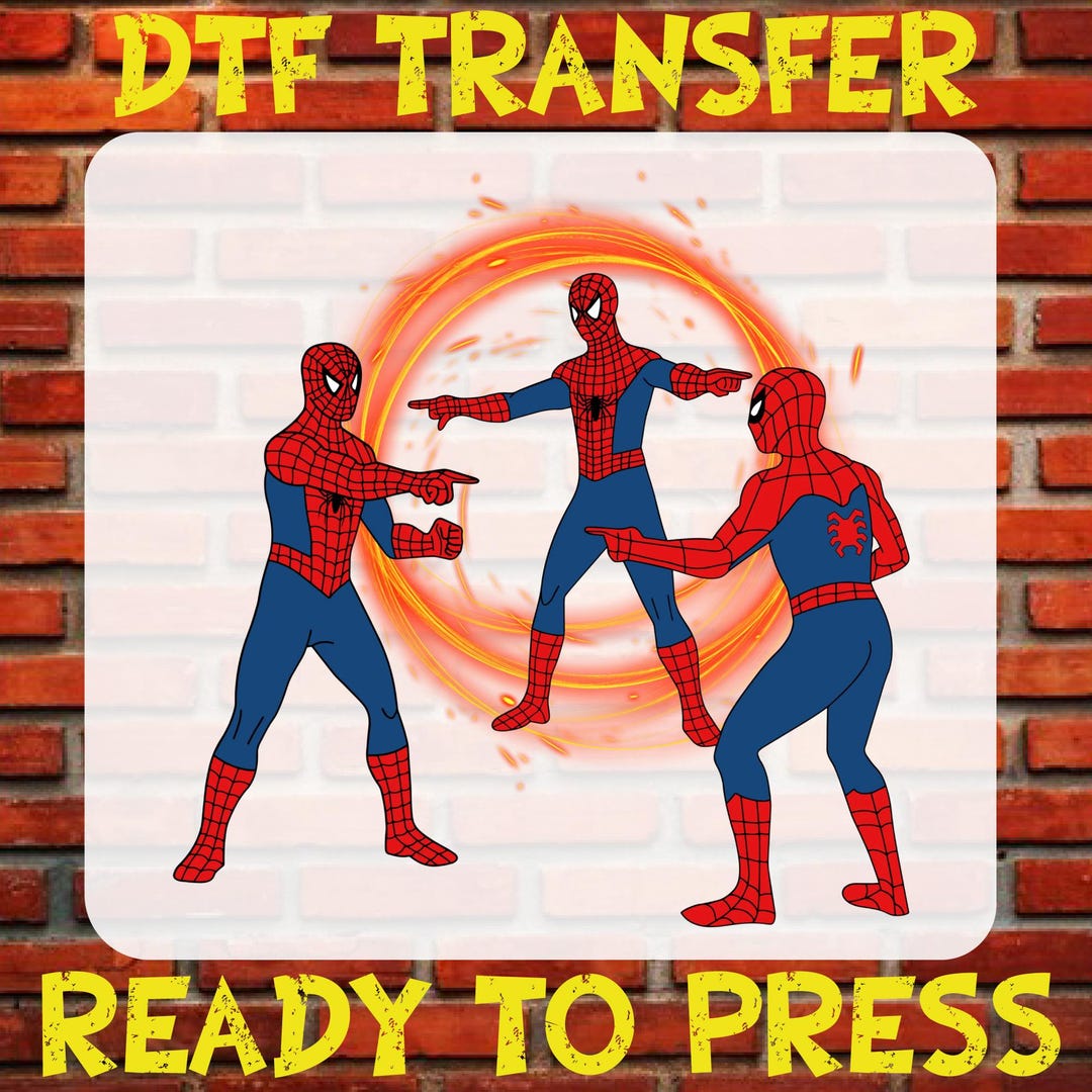 Spiderman Dtf, Spiderman Ready to Press, Spiderman Transformation Dtf ...