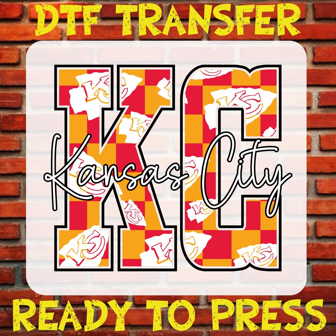 Chiefs DTF Transfer: Kansas City Football, Ready to Press - Etsy