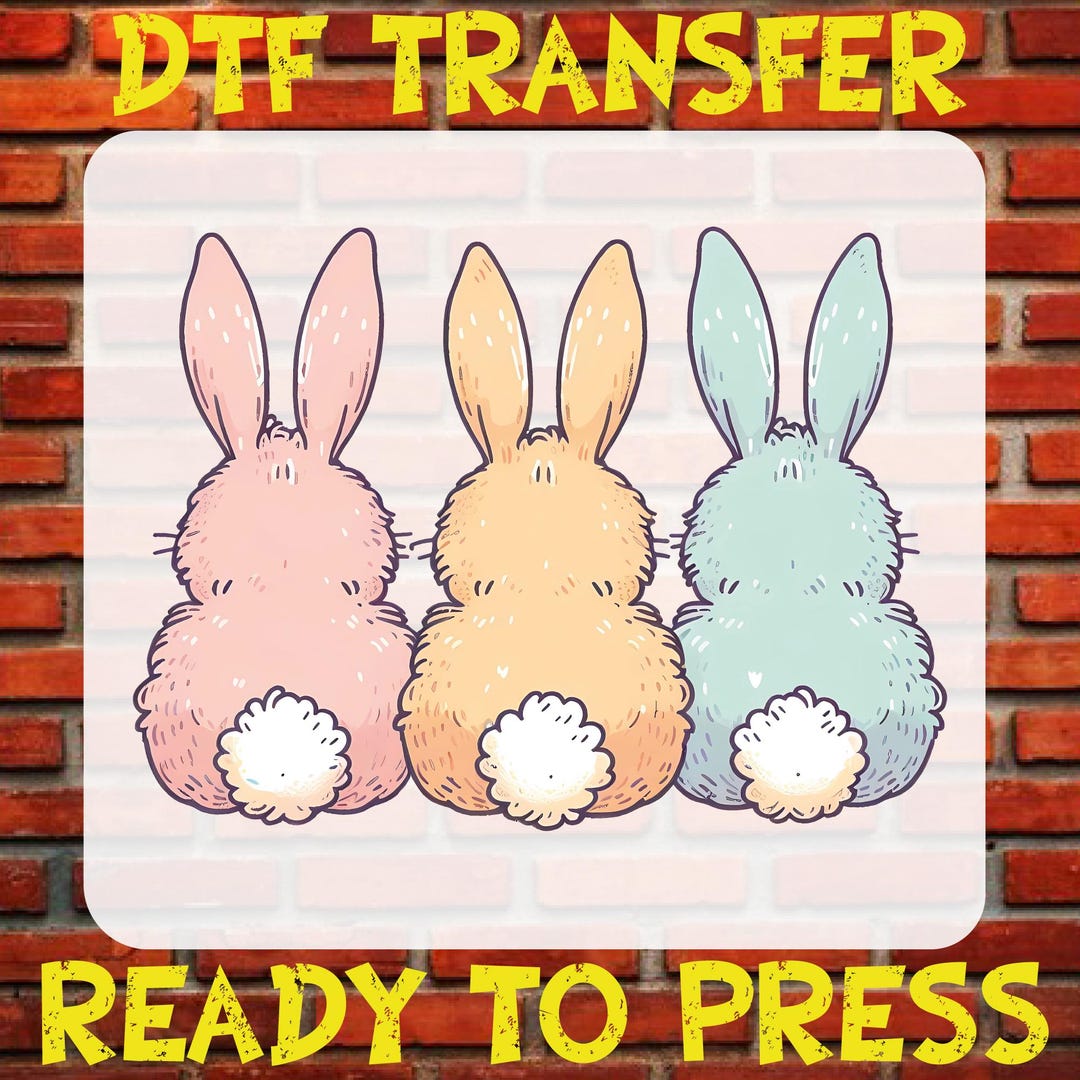 Easter Bunny Dtf for Shirt Transfer, Easter Bunny Ready to Press, Funny ...