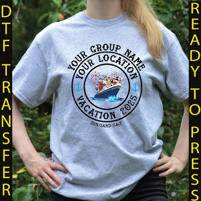 Custom Disney Cruise 2026 DTF Transfer, Family Vacation Ready to Press ...