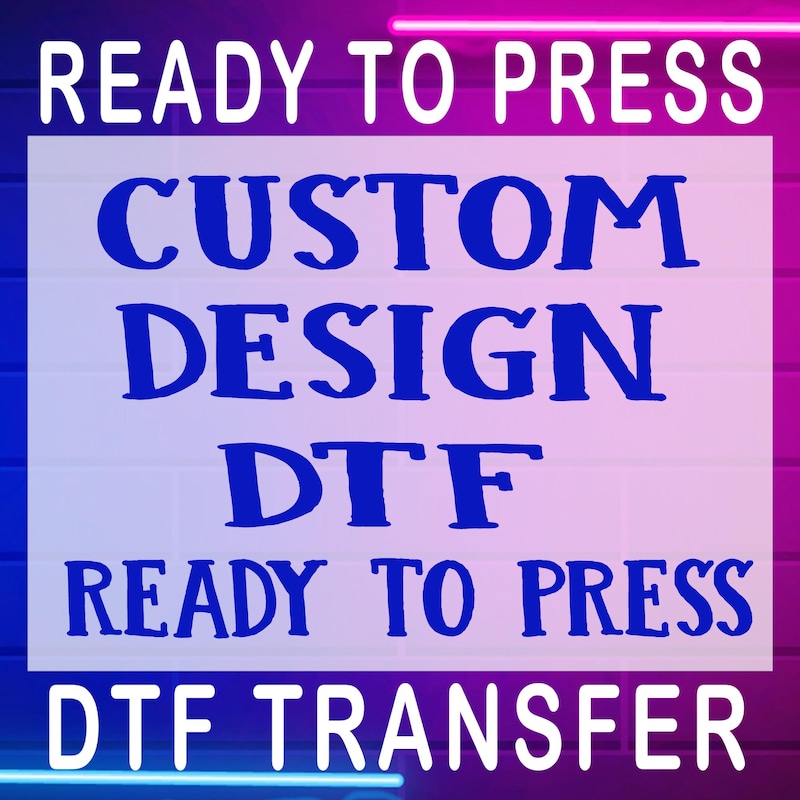 Custom Iron on Logo Dtf - Etsy