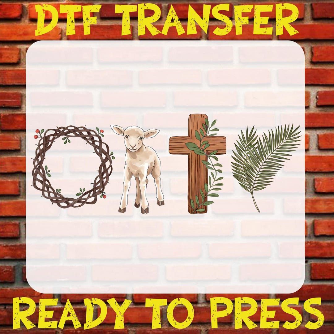 Christian Religious Heat Transfers, Jesus Dtf Ready to Press, True ...