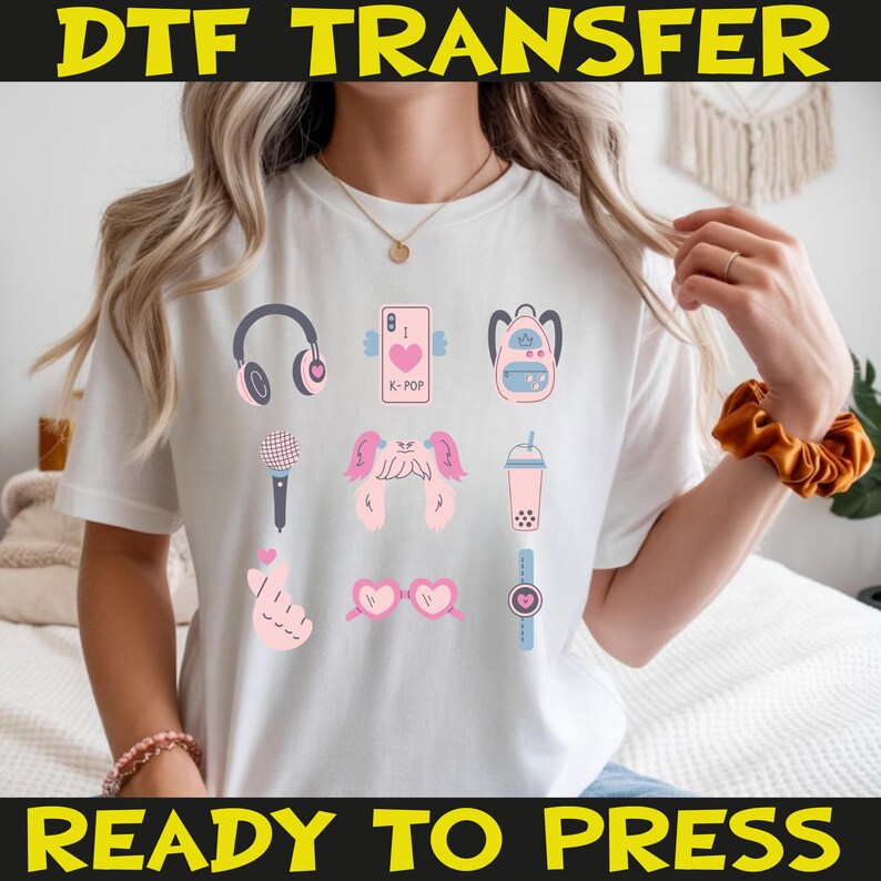 Huntrix Fan DTF Transfer, Demon Hunters Shirt Print, Ready to Press, K ...