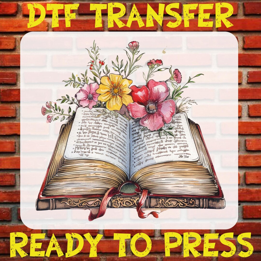 Floral Bible Verse Ready to Press, Wildflower Christian Dtf Transfer, Religious Dtf, Christian ...
