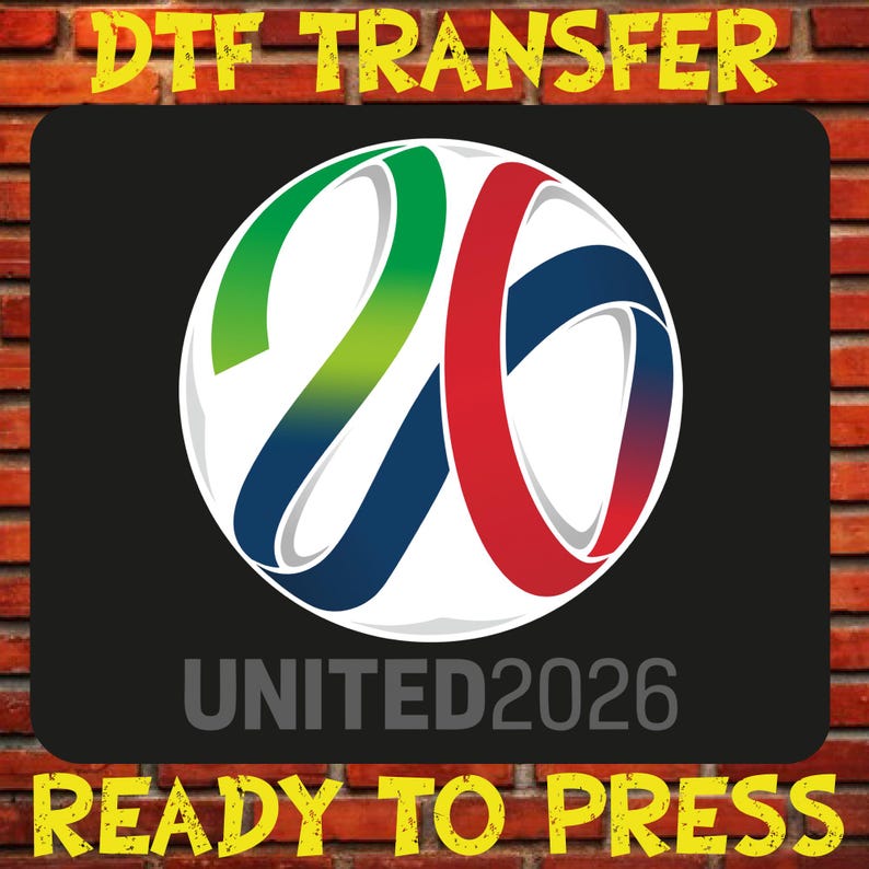 World Cup United 2026 DTF Transfer, Ready to Press, T Shirt Printing ...