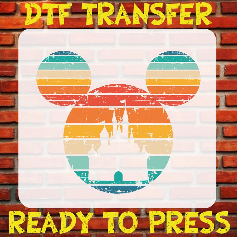 Retro Mickey Castle DTF Transfer, Disney Family Trip Iron On - Etsy