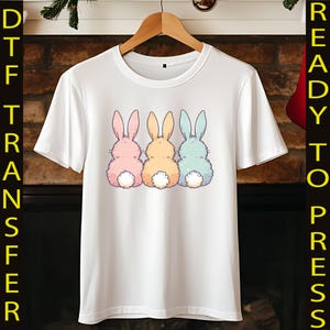 Easter Bunny Dtf for Shirt Transfer, Easter Bunny Ready to Press, Funny ...
