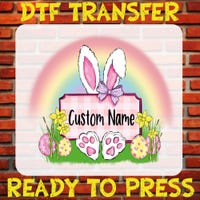 Easter Bunny DTF Transfer - Etsy