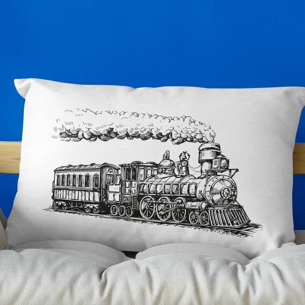 Train Pillow - Etsy