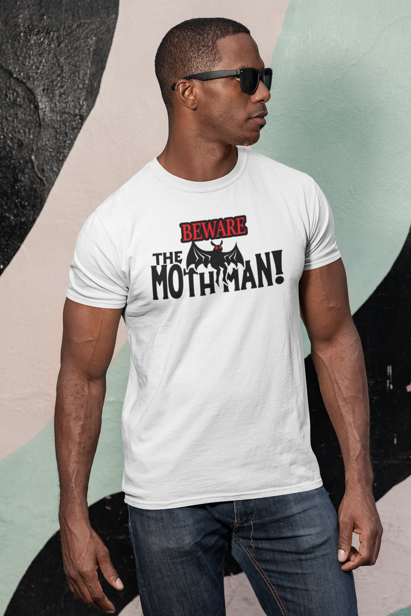 Mothman Shirt Moth man tshirt Point Pleasant Tee Cool | Etsy