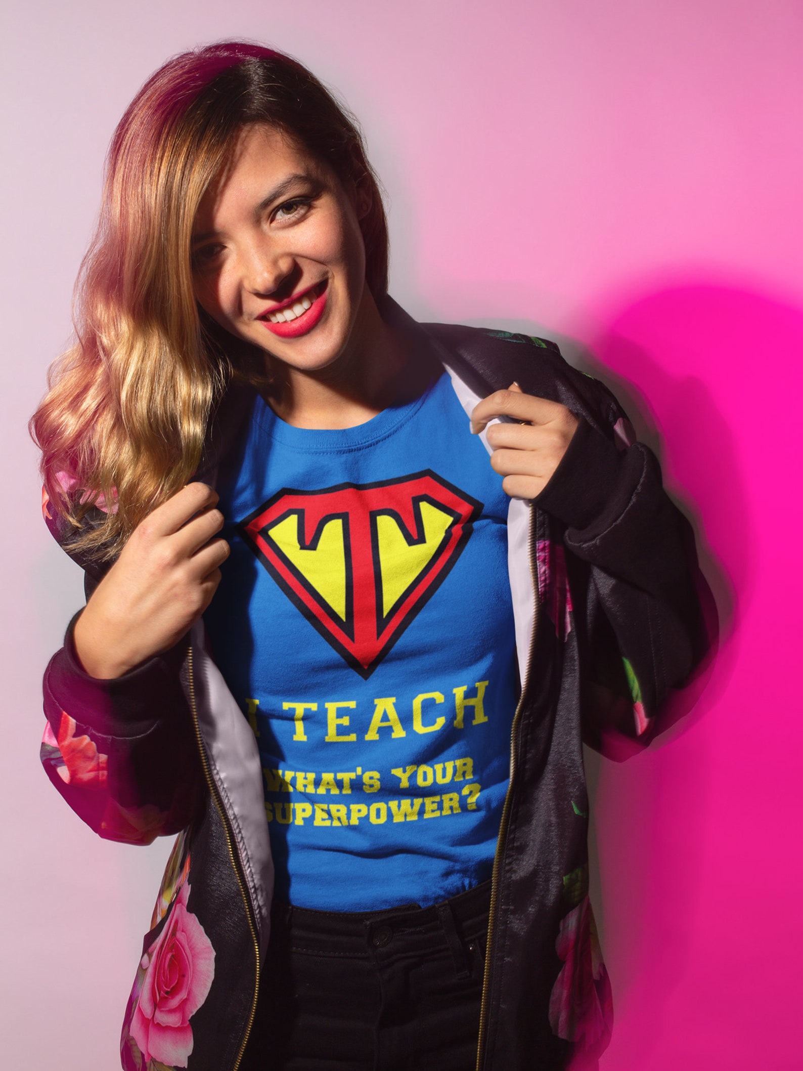 I Teach What's Your Superpower Teacher T-shirt | Etsy