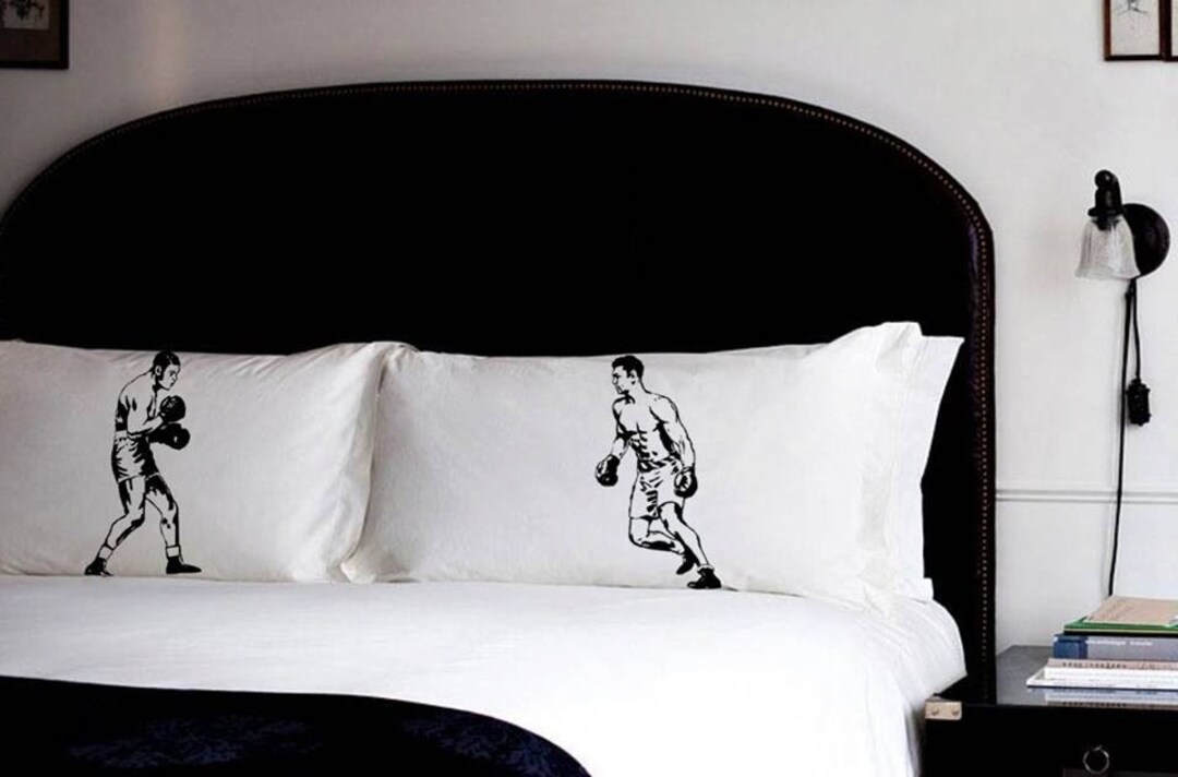 Boxing Pillow Cover Set Boxers Pillow Case Set Queen Size Cotton ...