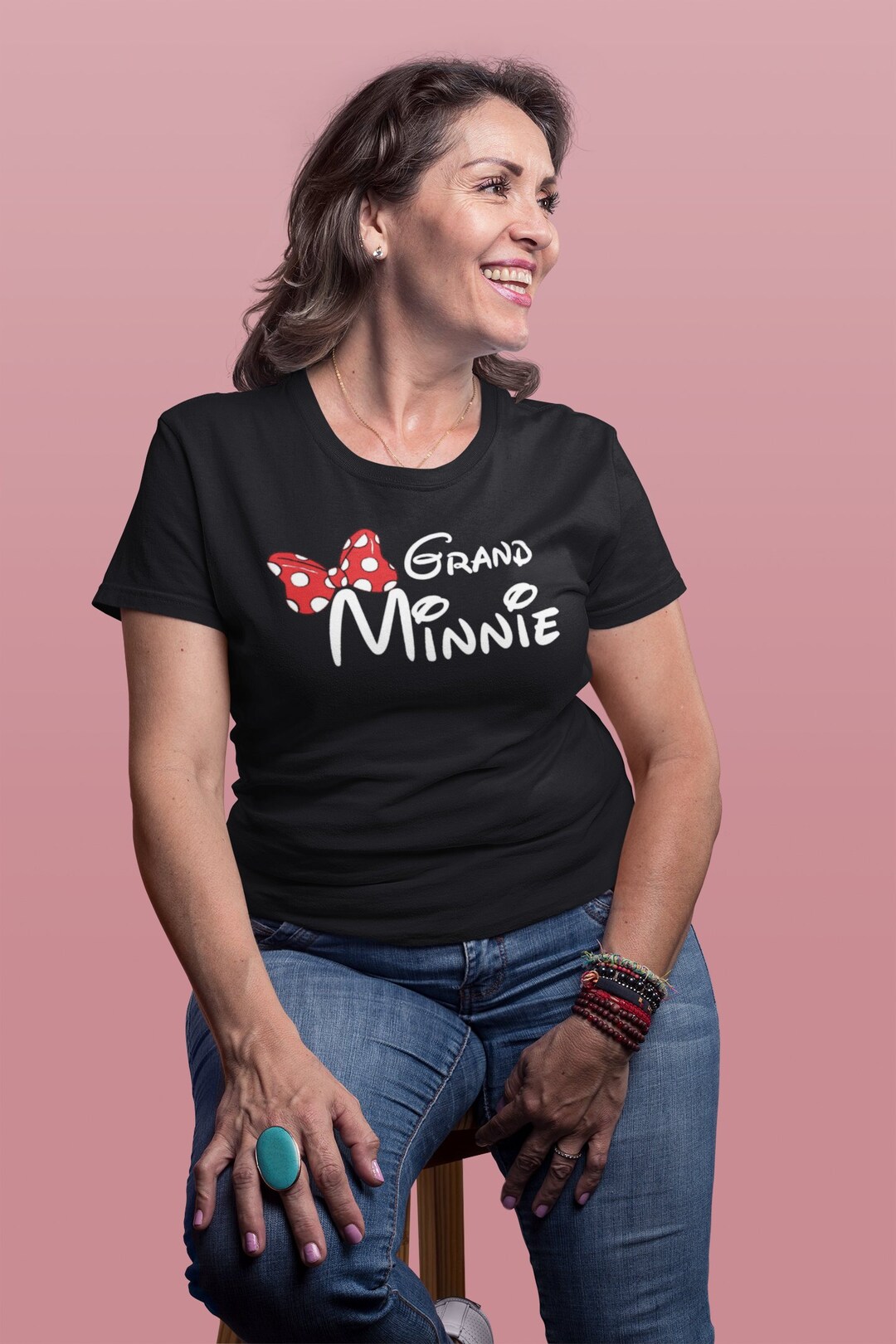 GRAND MINNIE- Disney Fan Grandma Mommy and Me Minnie Shirts, Matching ...