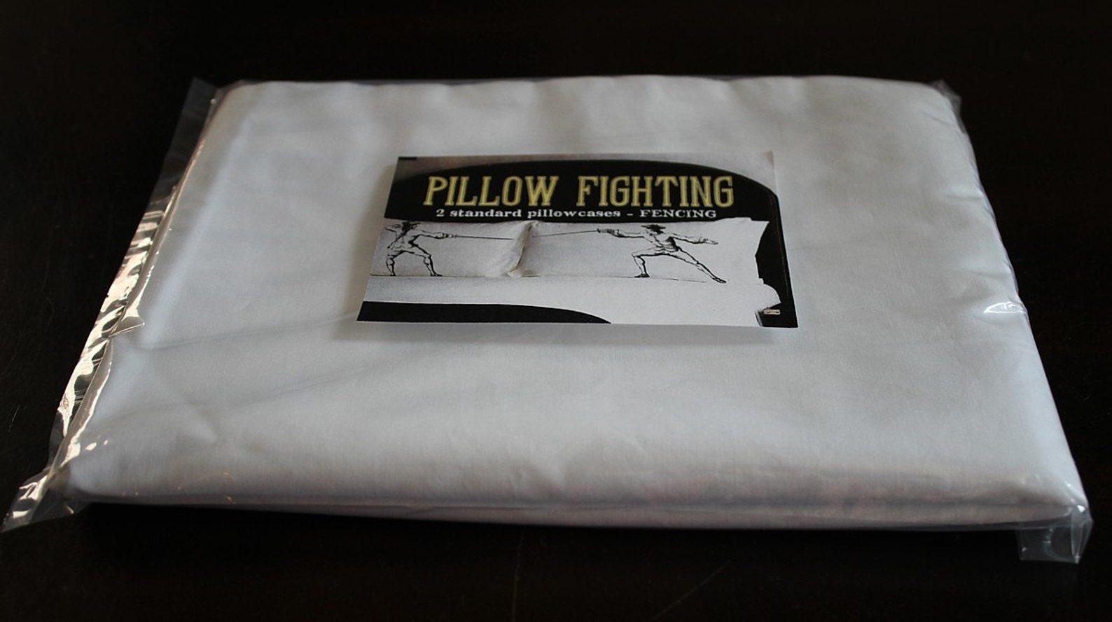 PILLOW FIGHTING Fencing Pillowcase Set Swords Fight Olypmics Gentlemans ...