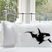 Killer Whale Pillow Cover Orca Cotton Pillowcase Coastal Decor ...