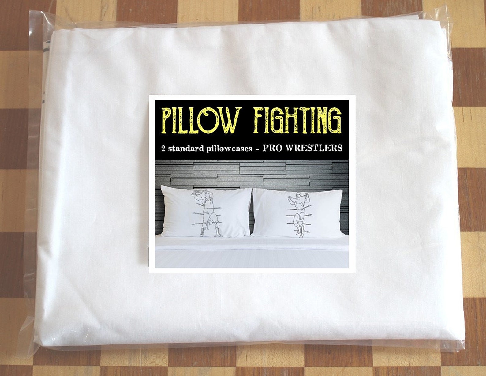 Pillow Fighting Pro Wrestling Pillowcase Set Pillowcases Wrestler Wwf ...