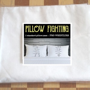 Pillow Fighting Pro Wrestling Pillowcase Set Pillowcases Wrestler Wwf ...