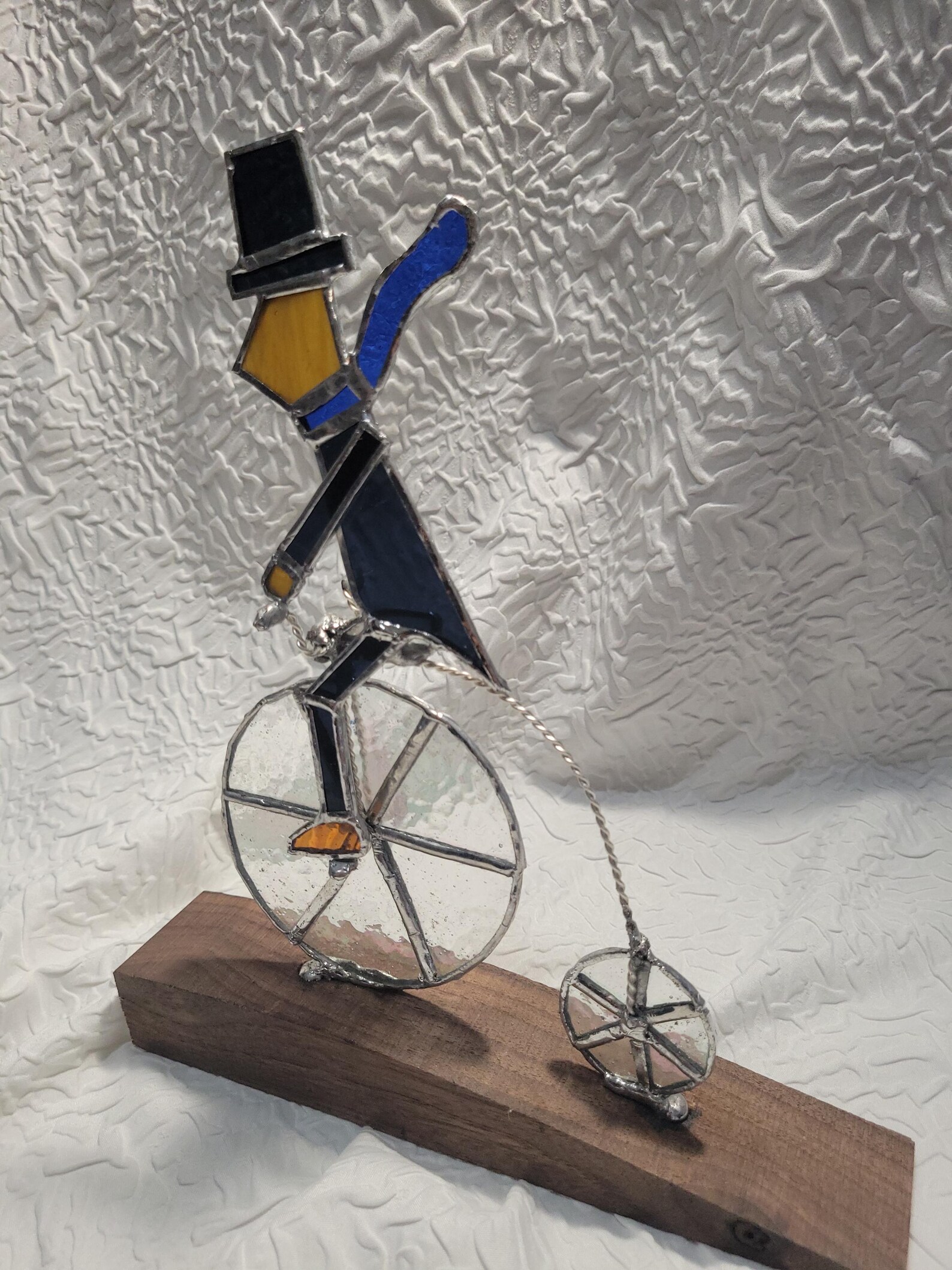 Stained Glass Penny Farthing Bike With Rider - Etsy