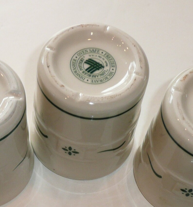 Vintage USA Made Longaberger Pottery Set 4 Condiment Jars W Lids Woven ...