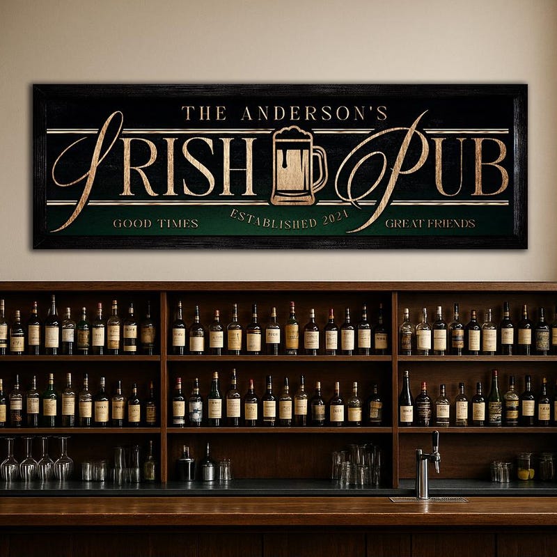 Custom Art Irish Pub - Etsy UK