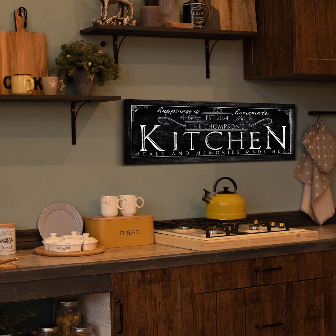 Custom Kitchen Canvas Art, Farmhouse Kitchen Wall Art, Dining Room Wall ...