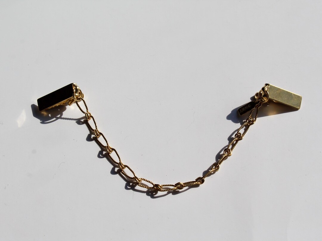 Vintage 1928 Jewelry Company Gold Chain Sweater Guard – Elegant ...