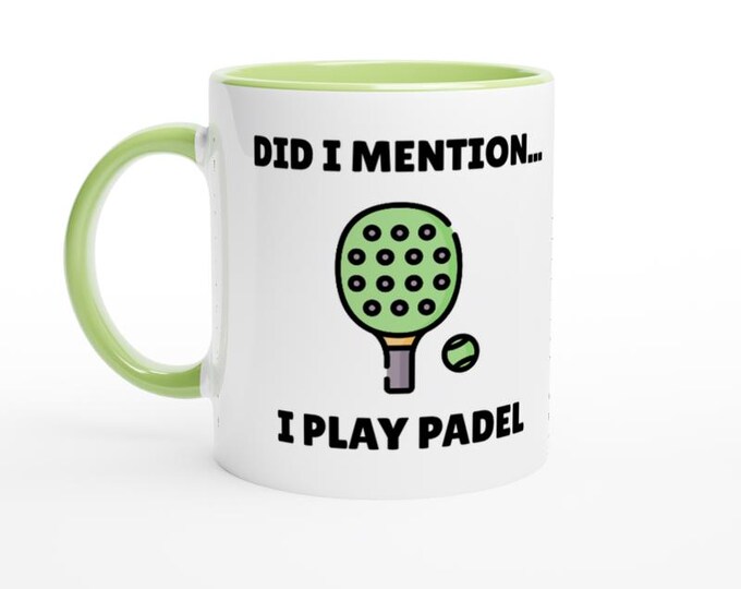 In My Padel Player Era Mug, Padel Enthusiast Themed 11oz Ceramic Mug ...