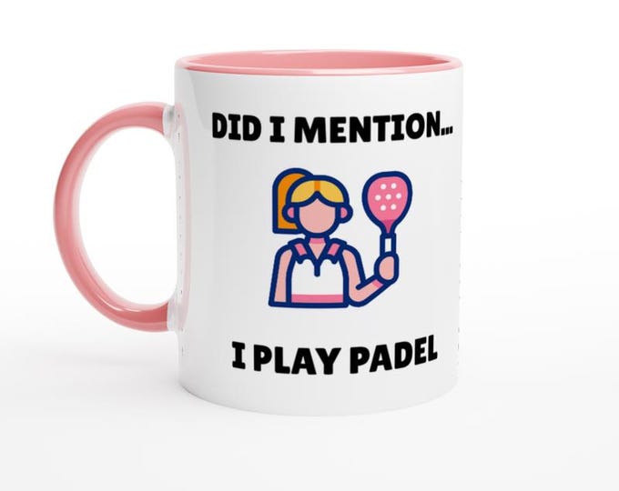 In My Padel Player Era Mug, Padel Enthusiast Themed 11oz Ceramic Mug ...