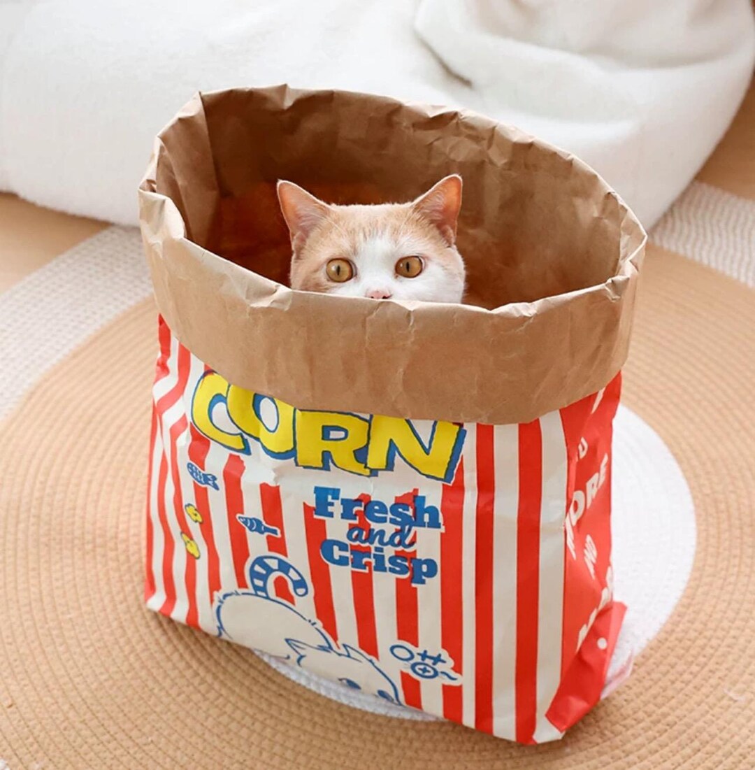 Kraft Paper Bag Cat Scratching Board, Cat Pad, Home Decor, Cat Scratch ...