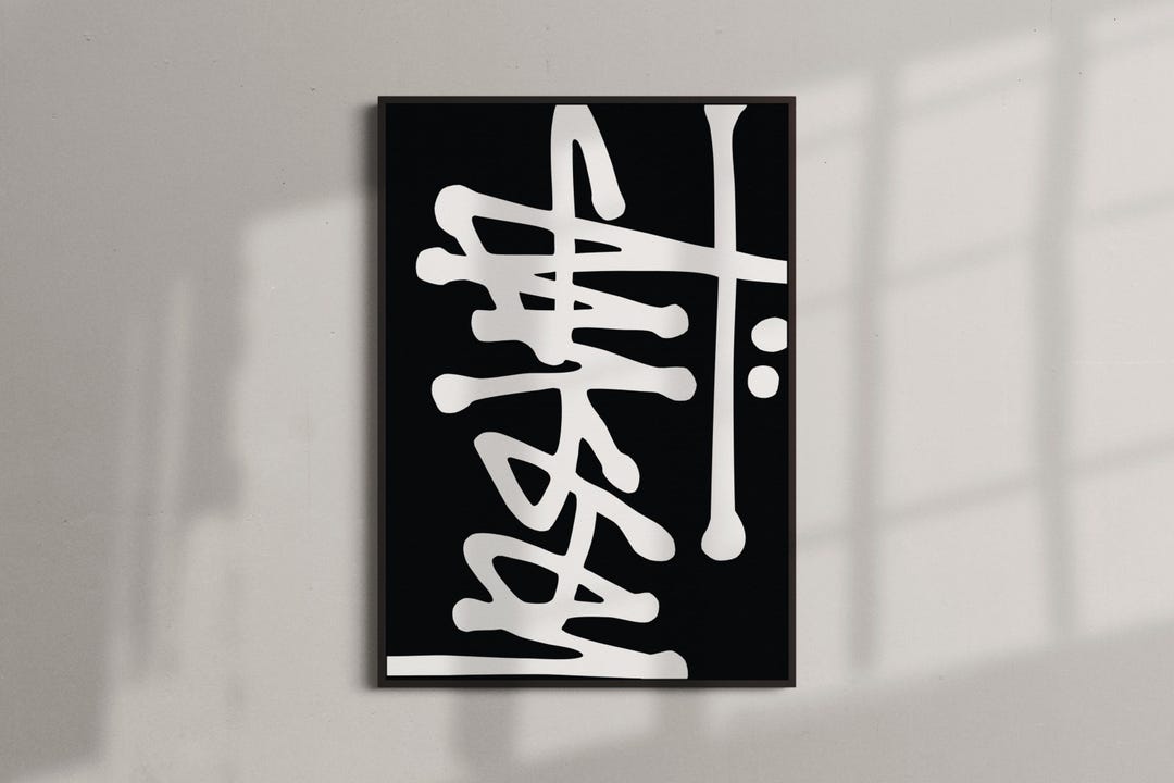 Stussy Poster, Wall Art, A2 A3 A4, Prints, Bespoke Inspired Artwork - Etsy