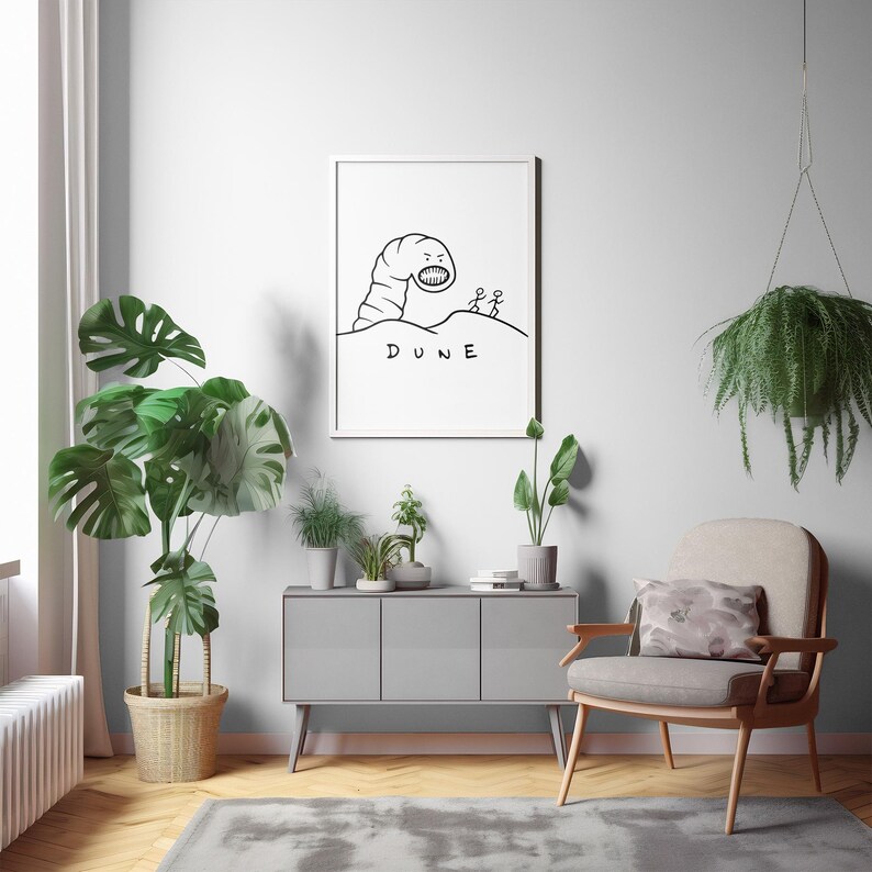 Dune Poster, Wall Art, A2 A3 A4, Prints, Bespoke Inspired Artwork - Etsy