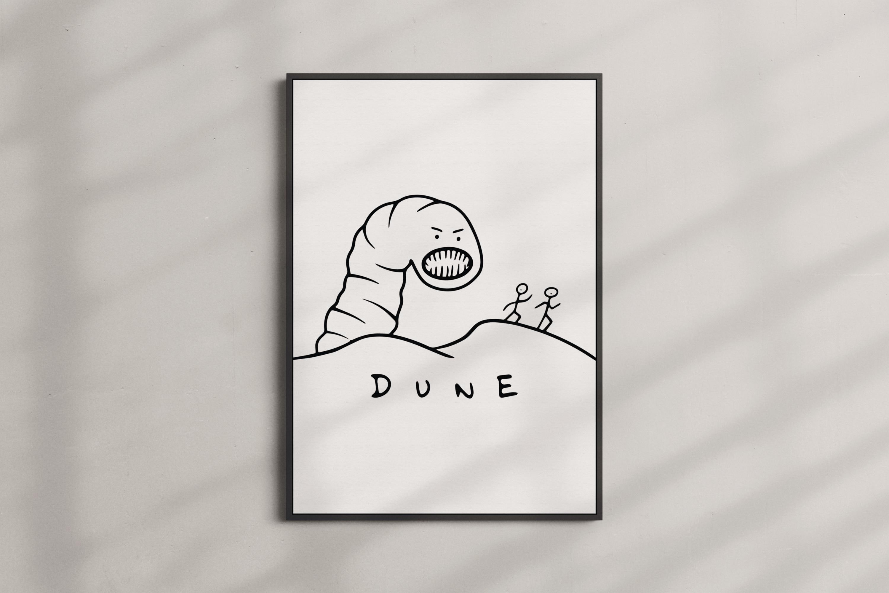 Dune Poster, Wall Art, A2 A3 A4, Prints, Bespoke Inspired Artwork - Etsy